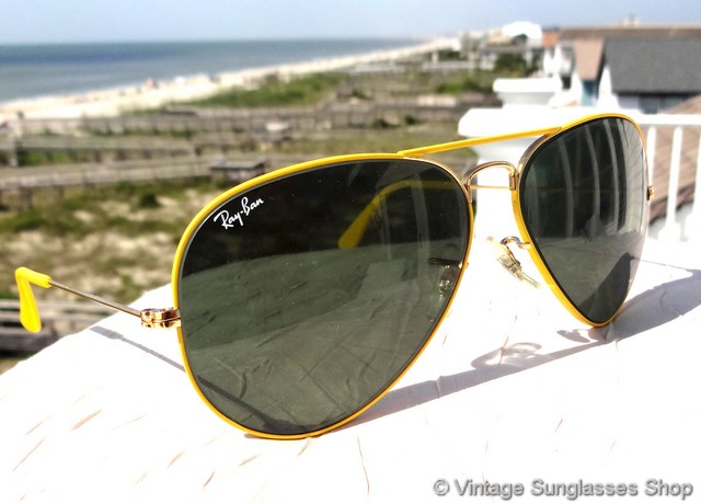 Ray-Ban Yellow Flying Colors 58mm G-15 Sunglasses