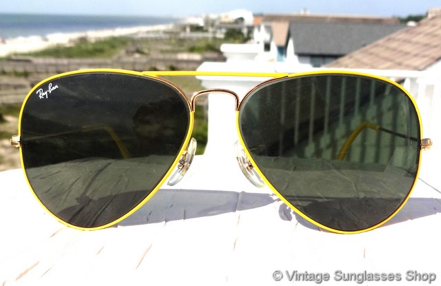 Ray-Ban Yellow Flying Colors 58mm G-15 Sunglasses