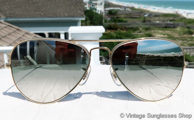 Ray-Ban L0418 G-31 Double Gradient Mirror Aviator Sunglasses