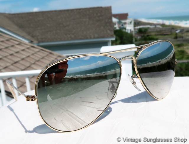 Ray-Ban L0418 G-31 Double Gradient Mirror Aviator Sunglasses