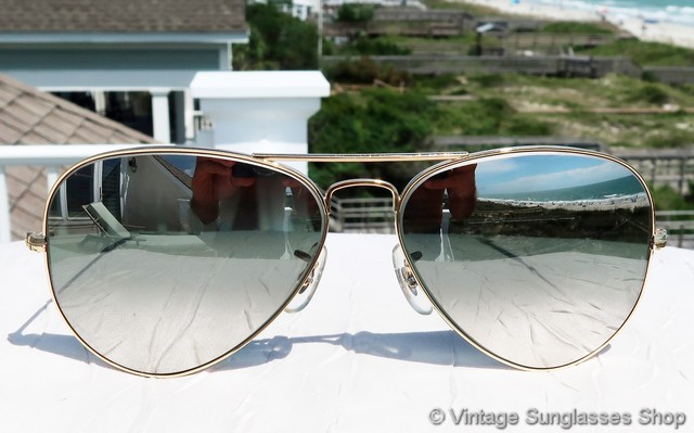 Ray-Ban L0418 G-31 Double Gradient Mirror Aviator Sunglasses