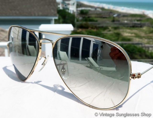 Ray-Ban L0418 G-31 Double Gradient Mirror Aviator Sunglasses