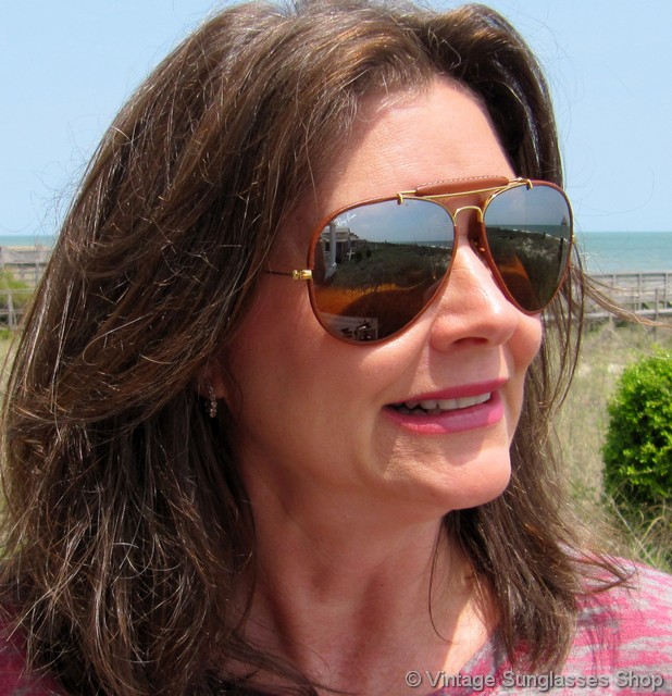 Ray-Ban Leathers Outdoorsman 62mm B-15 Top Gradient Mirror Sunglasses