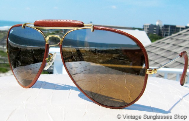 Ray-Ban Leathers Outdoorsman 62mm B-15 Top Gradient Mirror Sunglasses