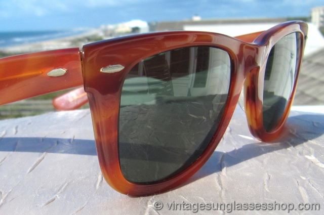 Ray-Ban Light Orange Tortoise Wayfarer Sunglasses