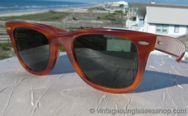 Ray-Ban Light Orange Tortoise Wayfarer Sunglasses
