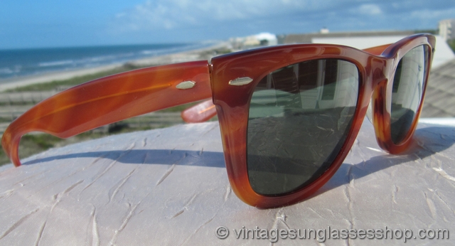 Ray-Ban Light Orange Tortoise Wayfarer Sunglasses