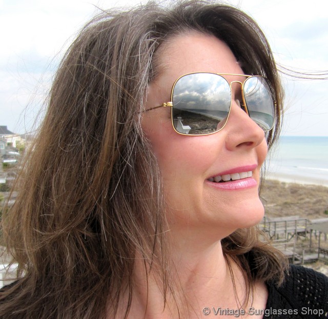 Ray-Ban Military Caravan Double Gradient Mirror Shooter Sunglasses