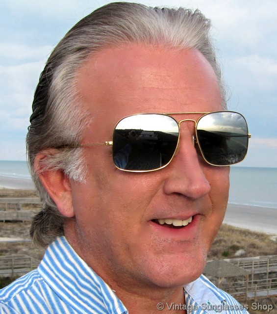 Ray-Ban Military Caravan Double Gradient Mirror Shooter Sunglasses