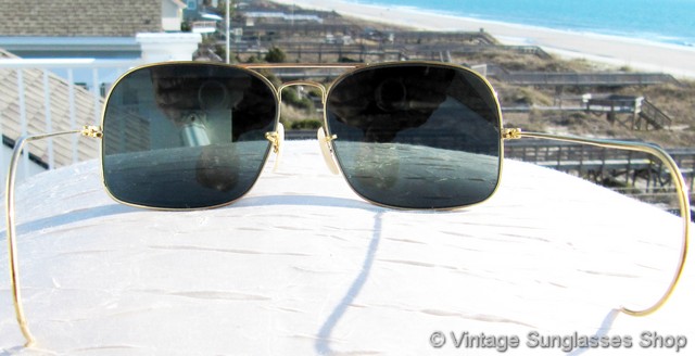 Ray-Ban Military Caravan Double Gradient Mirror Shooter Sunglasses