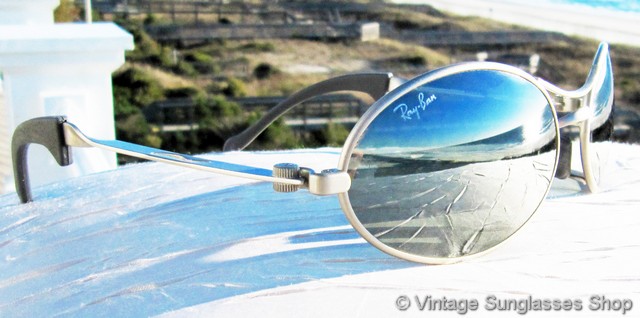 Ray-Ban Matte Silver Orbs Ellipse G-31 Mirrored Sunglasses