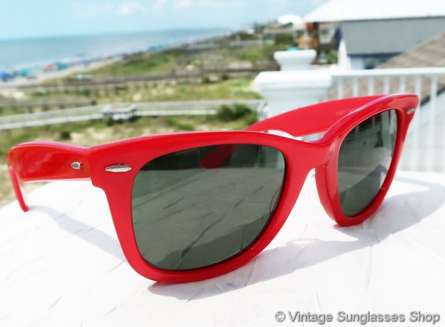 Ray-Ban Red Wayfarer and Wayfarer II Sunglasses