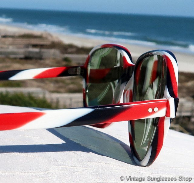 Ray-Ban Shelby Red, White, and Blue G-31 Mirrored Sunglasses