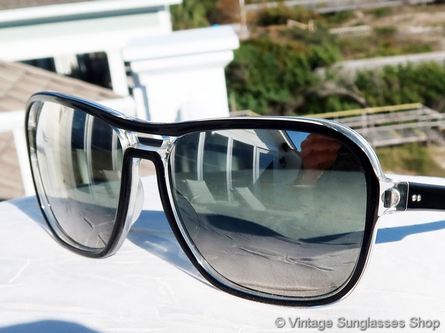 Ray-Ban Stateside Black and Clear G-31 Mirrored Sunglasses