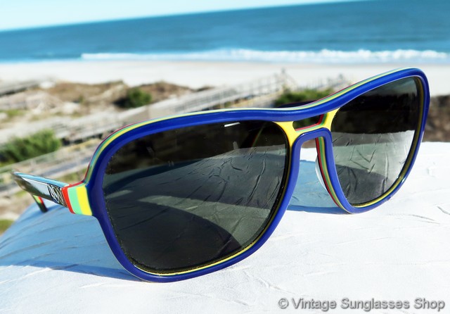 Ray-Ban Stateside Blue and Yellow G-15 Olympics Sunglasses