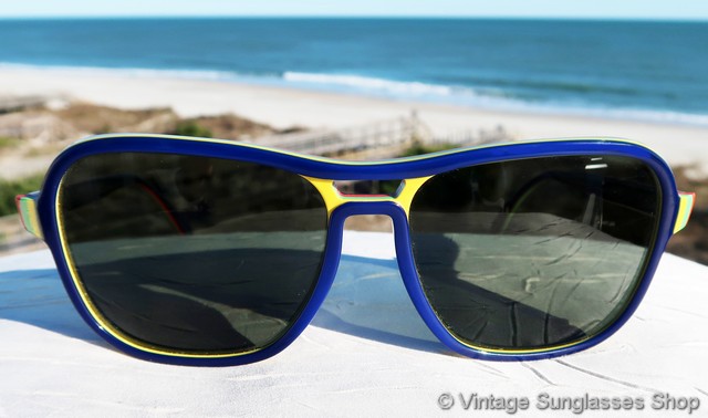 Ray-Ban Stateside Blue and Yellow G-15 Olympics Sunglasses