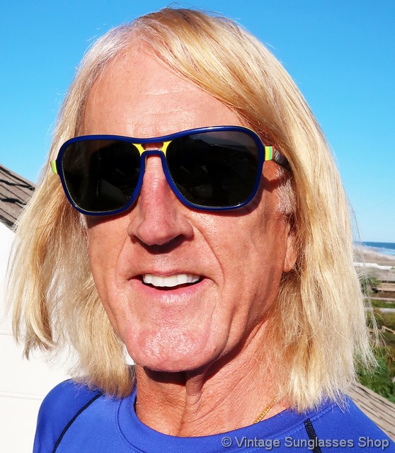 Ray-Ban Stateside Blue and Yellow G-15 Olympics Sunglasses