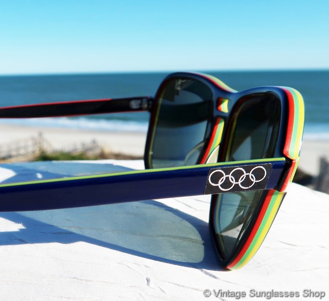 Ray-Ban Stateside Blue and Yellow G-15 Olympics Sunglasses