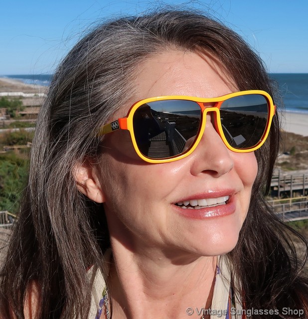 Ray-Ban Stateside Yellow and Orange G-31 Olympics Sunglasses