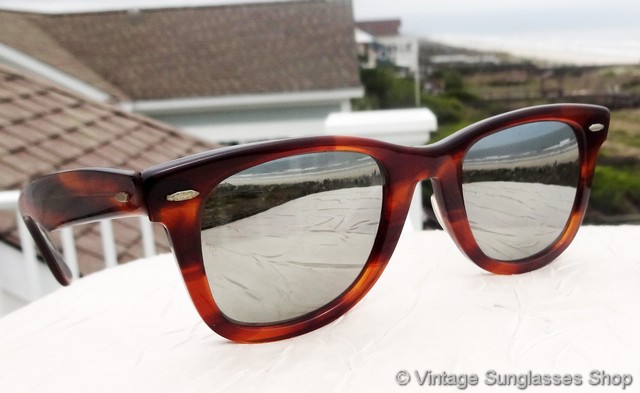 Ray-Ban Wayfarer Tortoise Shell G-31 Mirrored Sunglasses