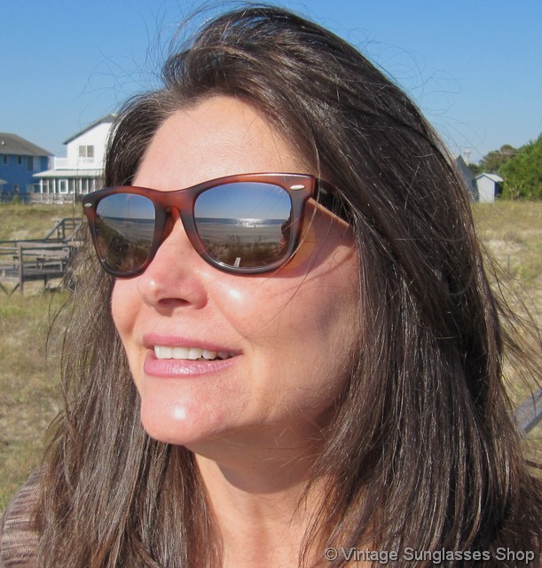 Ray-Ban Wayfarer Tortoise Shell G-31 Mirrored Sunglasses