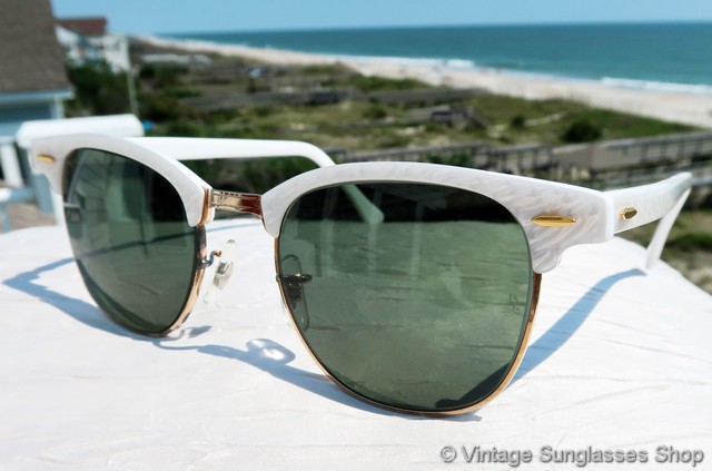 Ray-Ban W0388 Clubmaster White Sunglasses