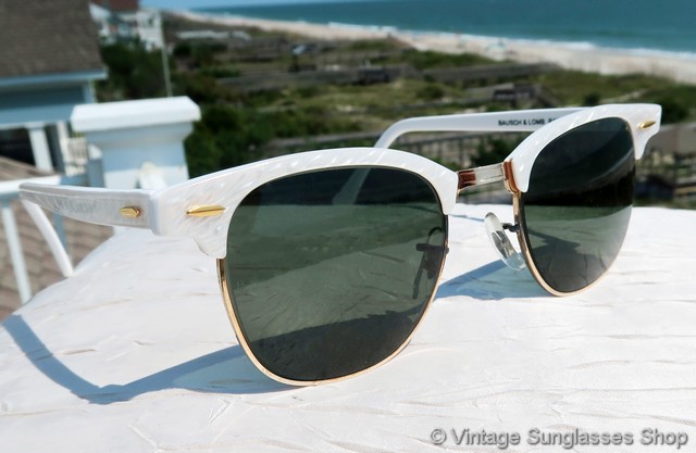 Ray-Ban W0388 Clubmaster White Sunglasses