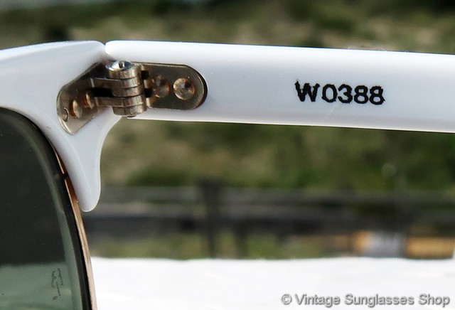 Ray-Ban W0388 Clubmaster White Sunglasses