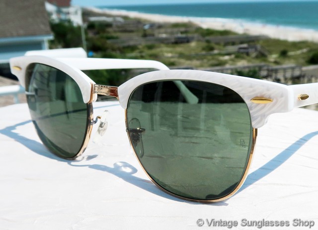 Ray-Ban W0388 Clubmaster White Sunglasses