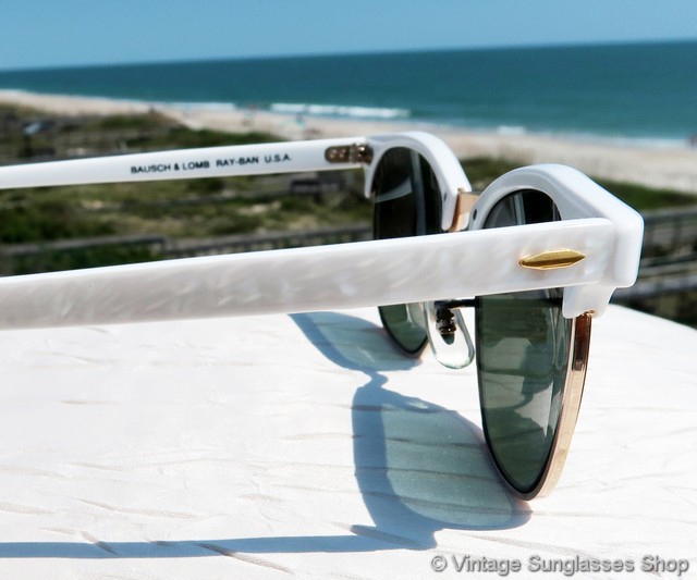 Ray-Ban W0388 Clubmaster White Sunglasses