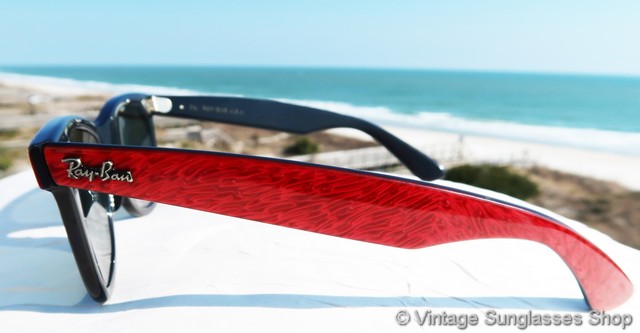 Ray-Ban W0528 Wayfarer Street Neat Ruby and Black Sunglasses