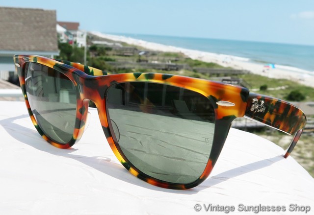 Ray-Ban W1443 Wayfarer Green Tortoise Sunglasses