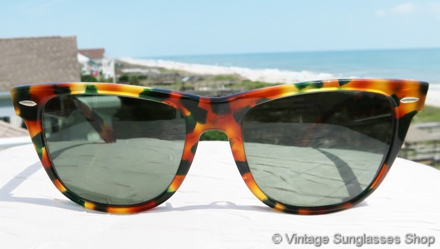 Ray-Ban W1443 Wayfarer Green Tortoise Sunglasses