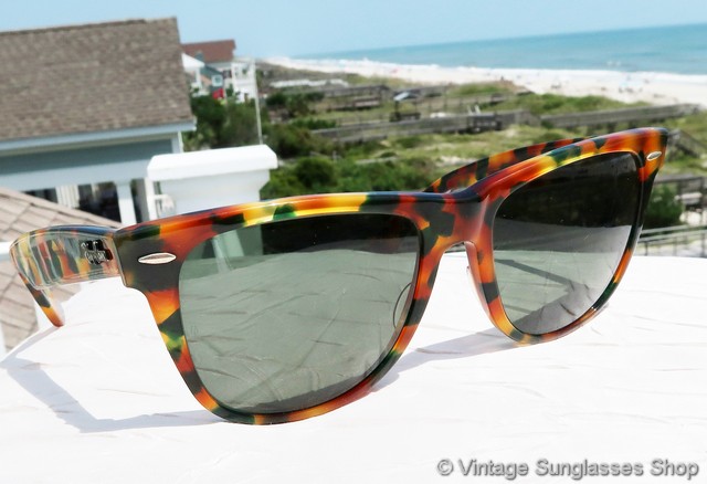 Ray-Ban W1443 Wayfarer Green Tortoise Sunglasses