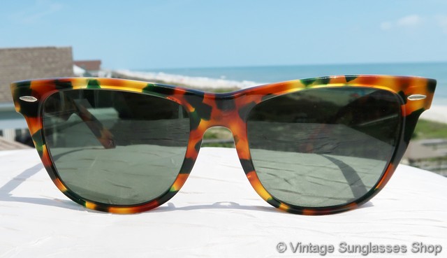 Ray-Ban W1443 Wayfarer Green Tortoise Sunglasses