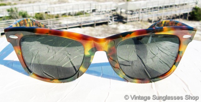 Ray-Ban W1443 Wayfarer Green Tortoise Sunglasses