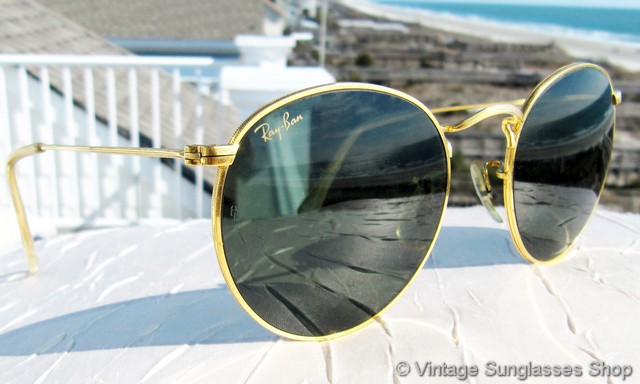 Ray-Ban W1573 Round Metal Arista Sunglasses