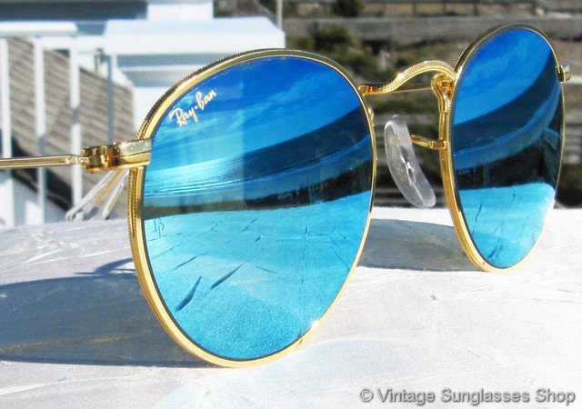 Ray-Ban W2277 Arista Round Blue Mirror Sunglasses