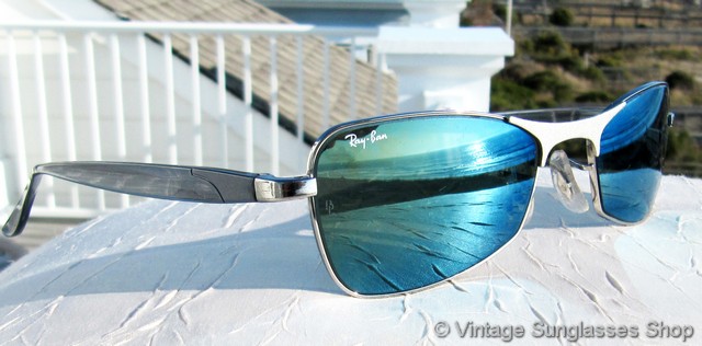 Ray-Ban W2346 Sidestreet Curb Square Turquoise Mirror Sunglasses