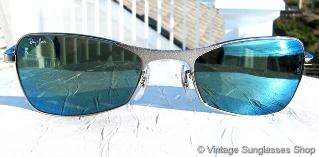 Ray-Ban W2346 Sidestreet Curb Square Turquoise Mirror Sunglasses