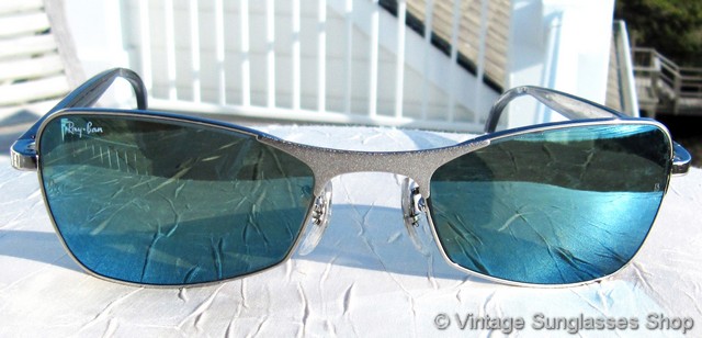 Ray-Ban W2346 Sidestreet Curb Square Turquoise Mirror Sunglasses