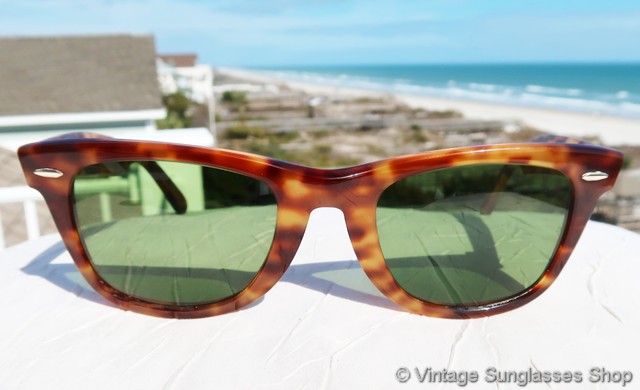 Ray-Ban Wayfarer Tiger Tortoise Shell RB-3 Sunglasses