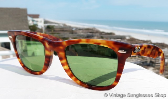 Ray-Ban Wayfarer Tiger Tortoise Shell RB-3 Sunglasses