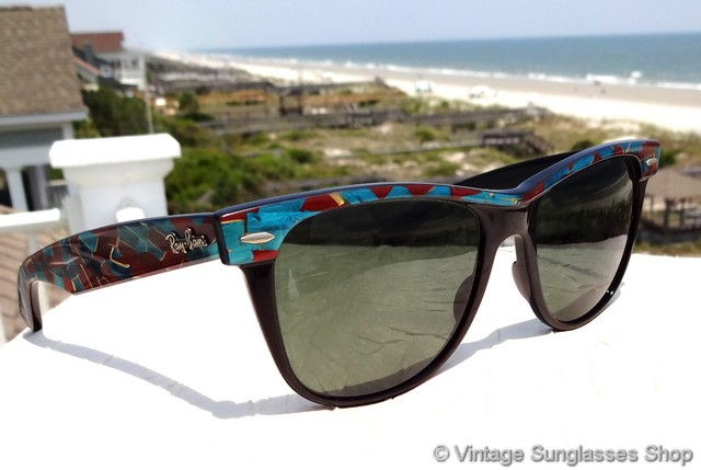 Ray-Ban W1092 Wayfarer II Street Neat Turquoise Mosaic Sunglasses