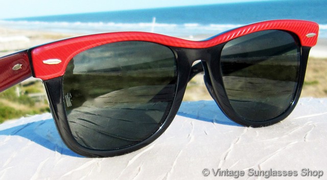 Ray-Ban Wayfarer Street Neat Electric Red and Black Sunglasses