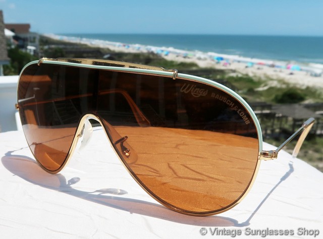 Ray-Ban Wings Flying Colors Lime Green B-15 Sunglasses
