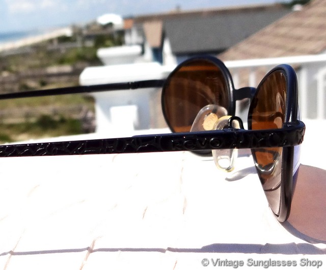 Revo 1111 001 Black Python Blue Mirror Sunglasses