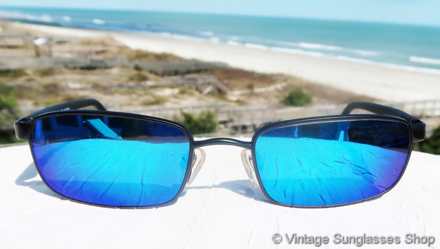 Revo 3005 001 Advanced Rectangle Flex Blue Mirror H20 Sunglasses