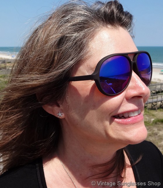 Revo 700 001 Grand Venture Aviator Blue Mirror Sunglasses