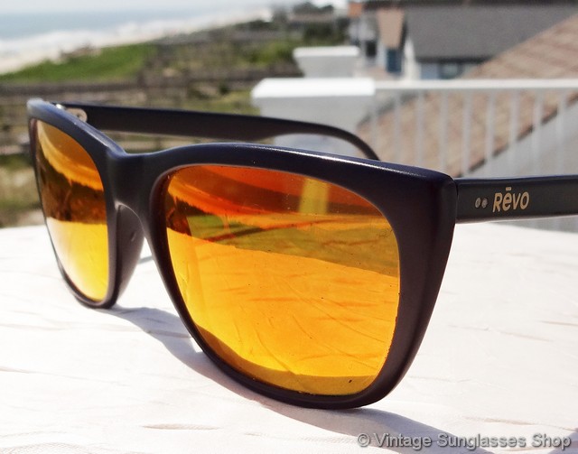 Revo 750 008 Sixties Orange Mirror Sunglasses